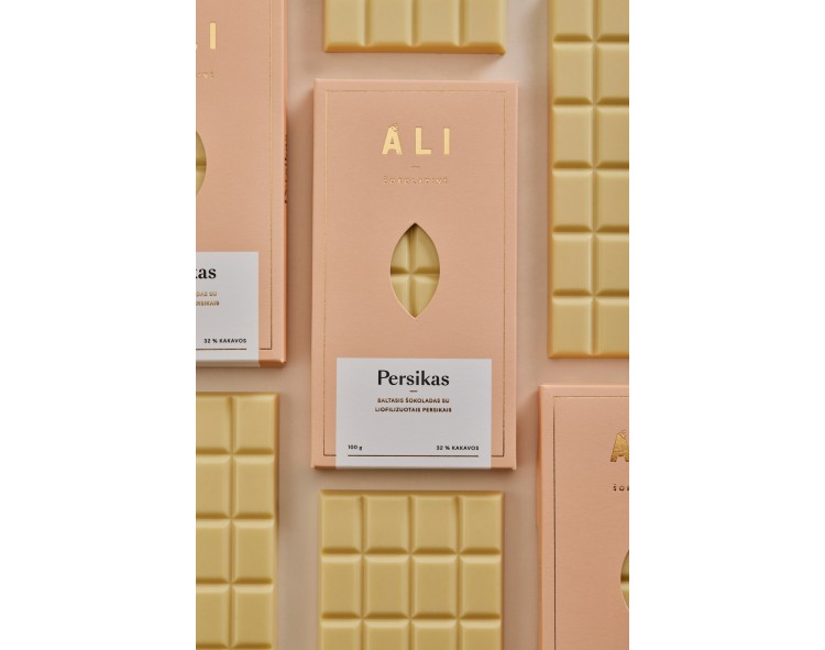 Šokoladas PERSIKAS | Ali šokoladinė